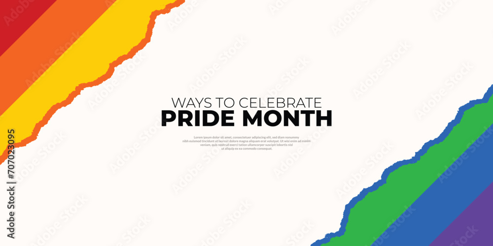 Vector happy pride month lgbtq, lgbt, gay, wishes or greeting social ...