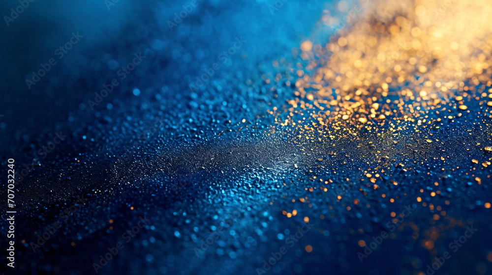 Abstract blue gold background, abstract blue texture with gold splash ...