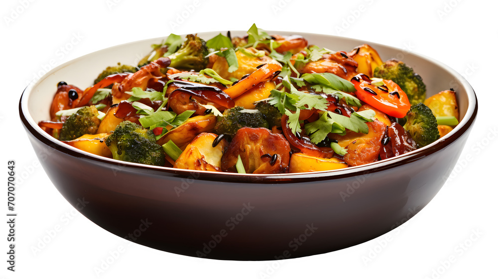 vegetable stir fry png, wok-cooked veggies, stir-fry bowl, colorful ...