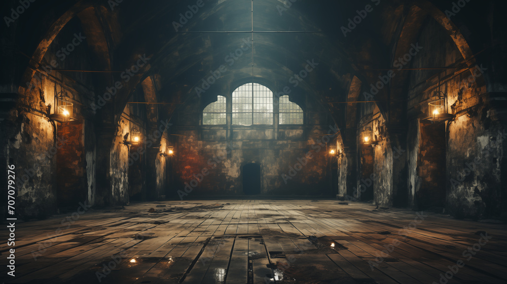 Abandoned vintage grunge atmospheric building background, old-fashioned ...