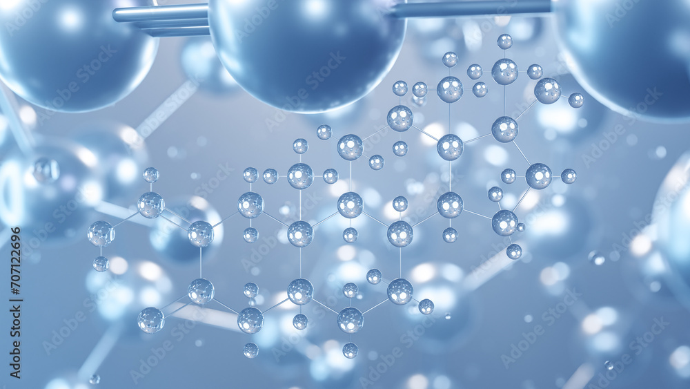 oxymetholone molecular structure 3d, flat model, anadrol, structural ...