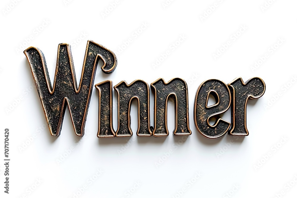 Victory vibes. Retro style winner banner design with eye catching burst ...