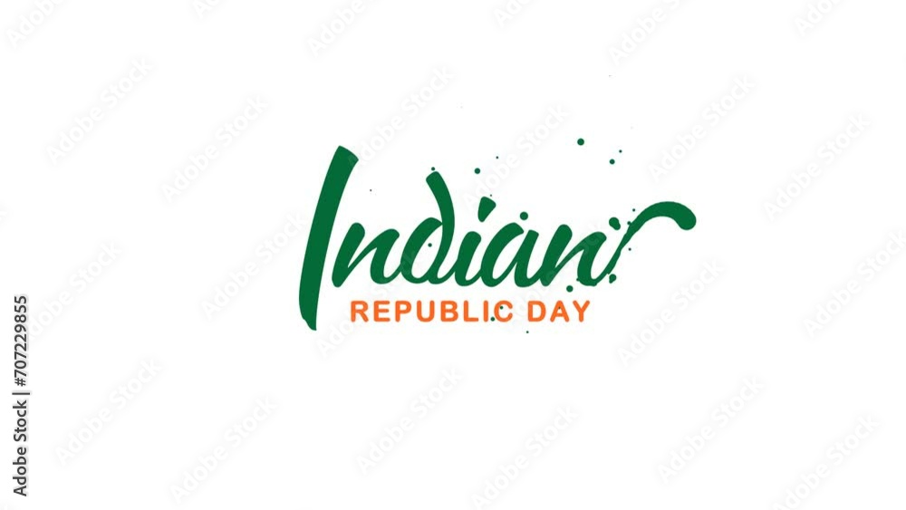 Indian Republic Day Text Animation. Great for Indian Republic Day ...