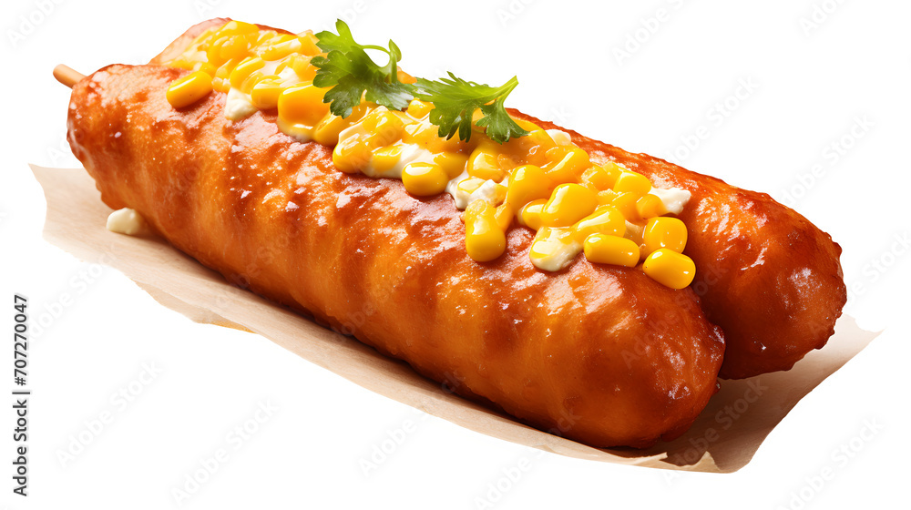 Corn Dog, PNG, Transparent, No background, Clipart, Graphic, Culinary ...