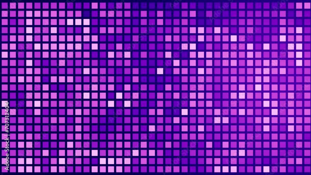 Vidéo Stock Pixelated background randomly changing the colors of pixels ...