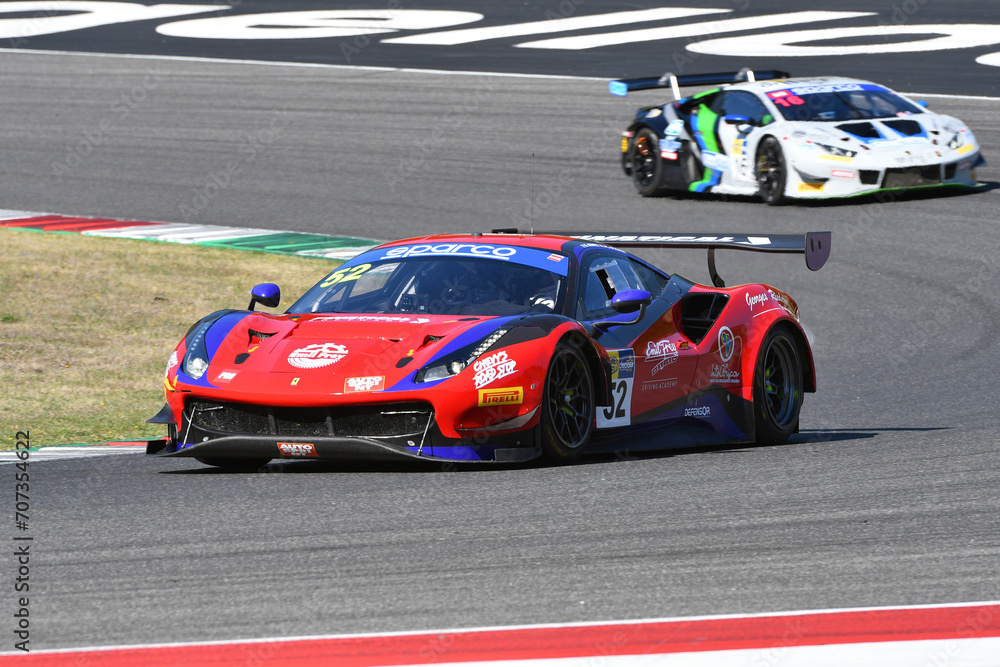 Scarperia, 29 September 2023: Ferrari 488 of team Af Corse drive by D ...