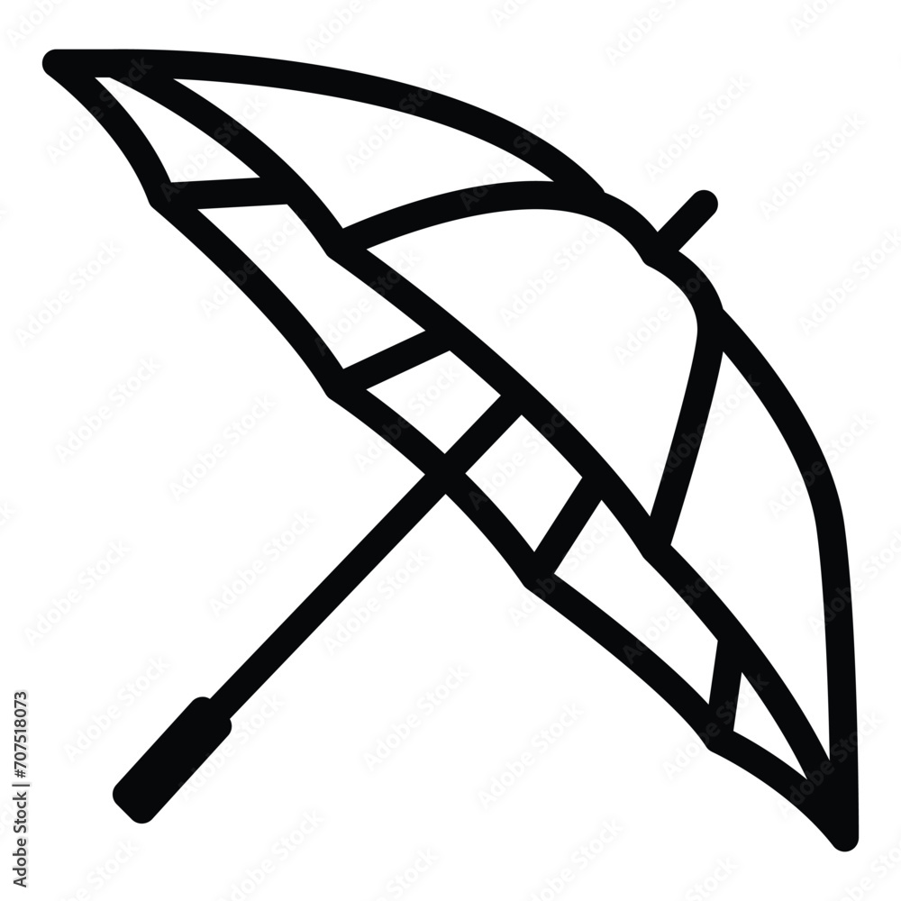 Umbrella icon. Protection parasol symbol. Rain weather signs. Season ...