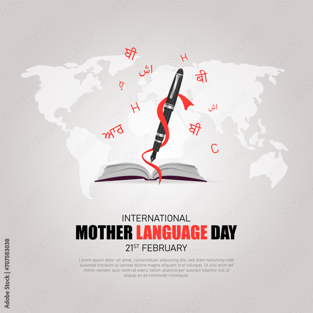 Poster International Mother Language Day, observed on February 21st ...