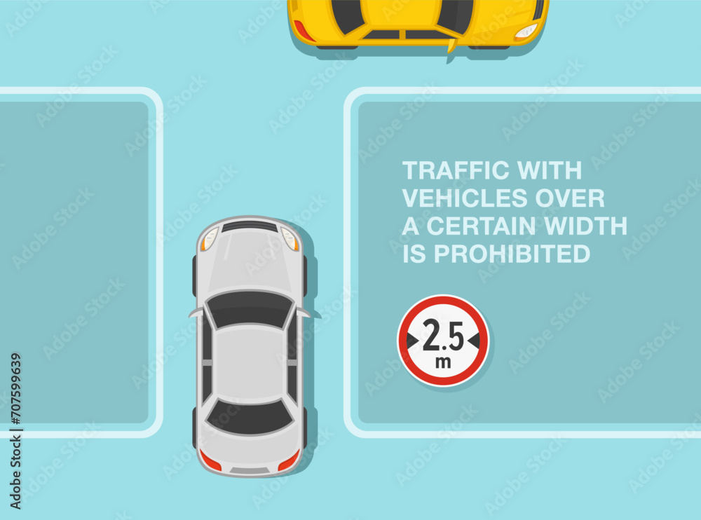 Safe driving tips and traffic regulation rules. Traffic with vehicles ...