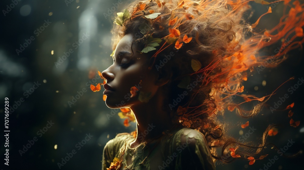 Artwork illustrating the growth and transformation that can emerge from ...