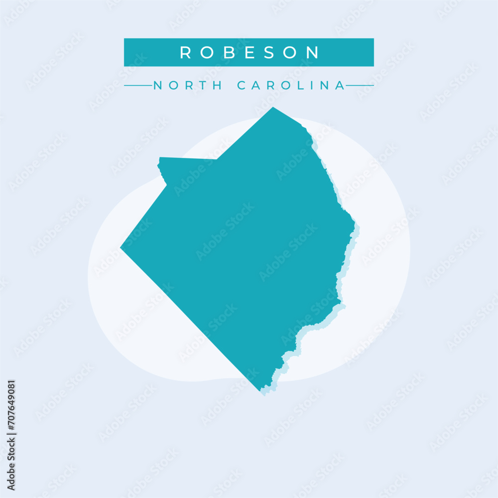 Vector illustration vector of Robeson map North Carolina Stock Vector ...