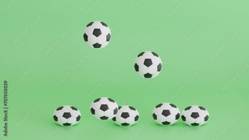 Dynamic 3D Football Animation: A Soccer Ball Energetically Bouncing and ...