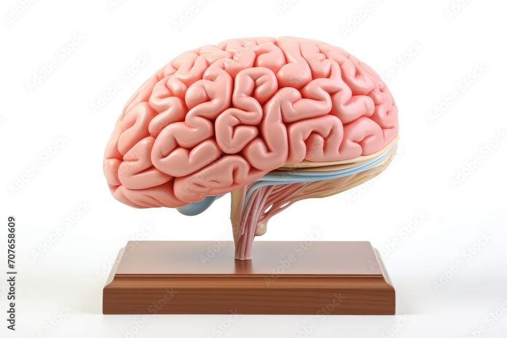 3D Brain Vector Icon Mind illustrate neuron connections crucial in ...