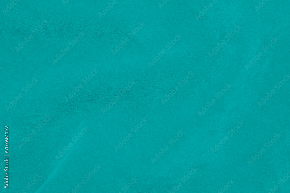 Tiffany color blue velvet fabric texture used as background. silk color ...