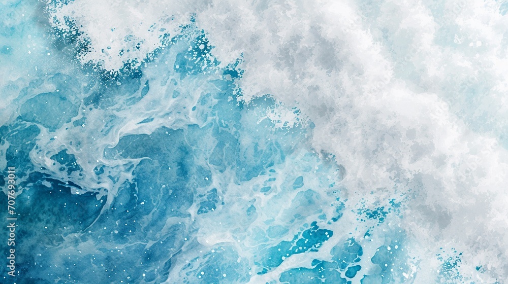 Coastal Serenity: Ocean Waves Background Wallpaper with Graphic Design ...
