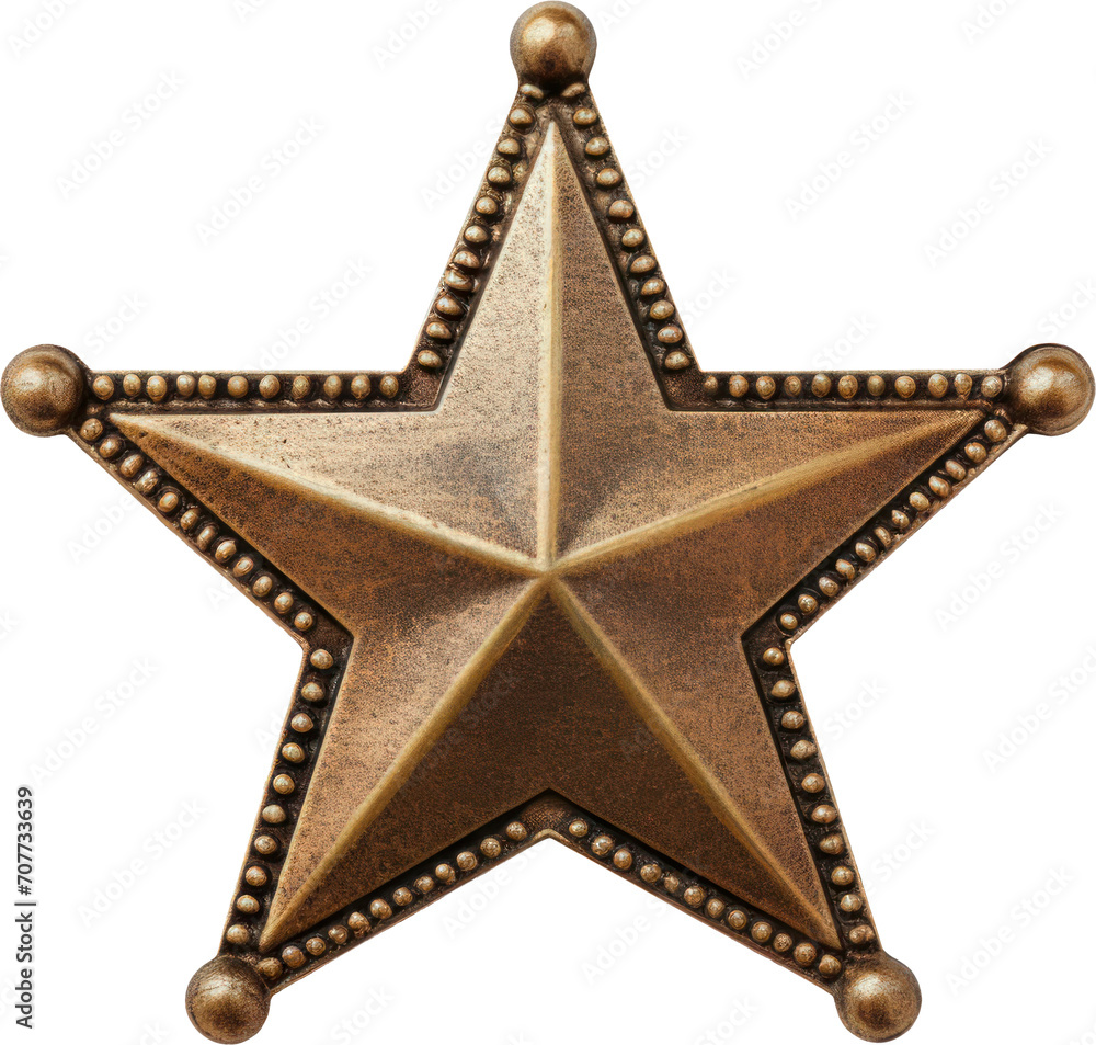 Sheriff star badge transparent background PNG clipart Stock Photo ...