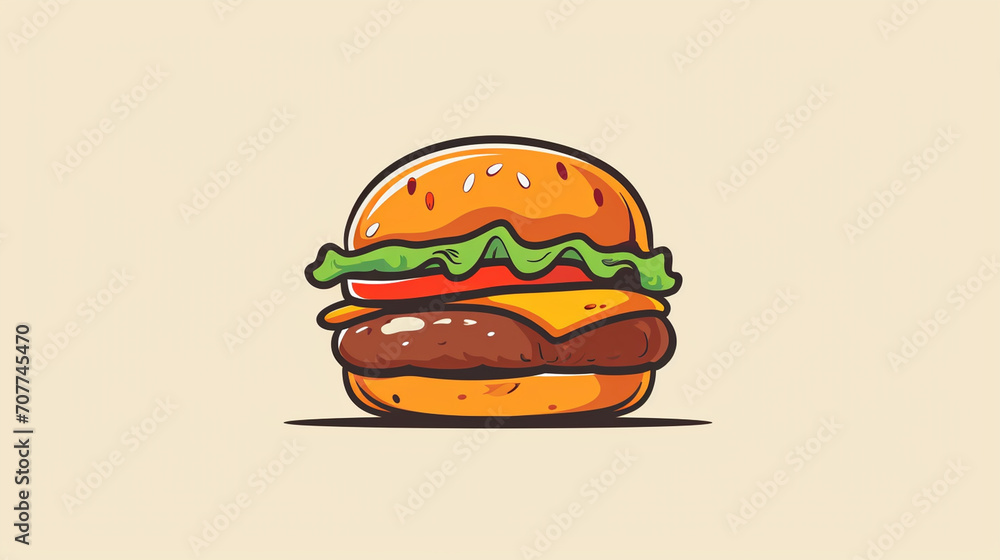 Golden Ratio Burger: Logo designed with the golden ratio, showcasing ...