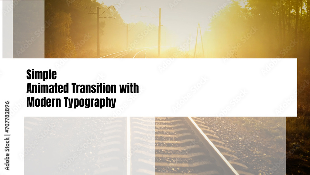 Simple Animated Transition with Modern Typography Stock Template ...