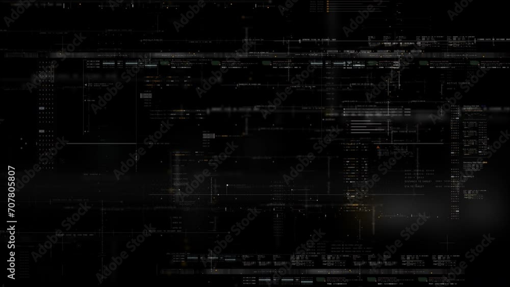 Futuristic motion graphic user interface head up display screen template, digital data telemetry ...