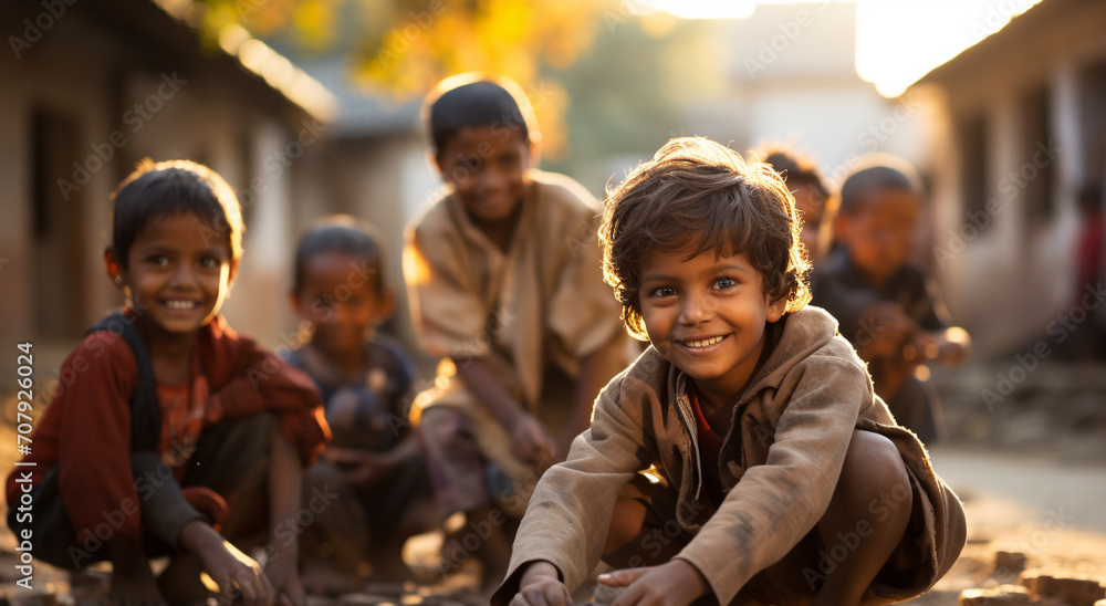 Poor Children playing traditional games like gilli-danda foto de Stock ...