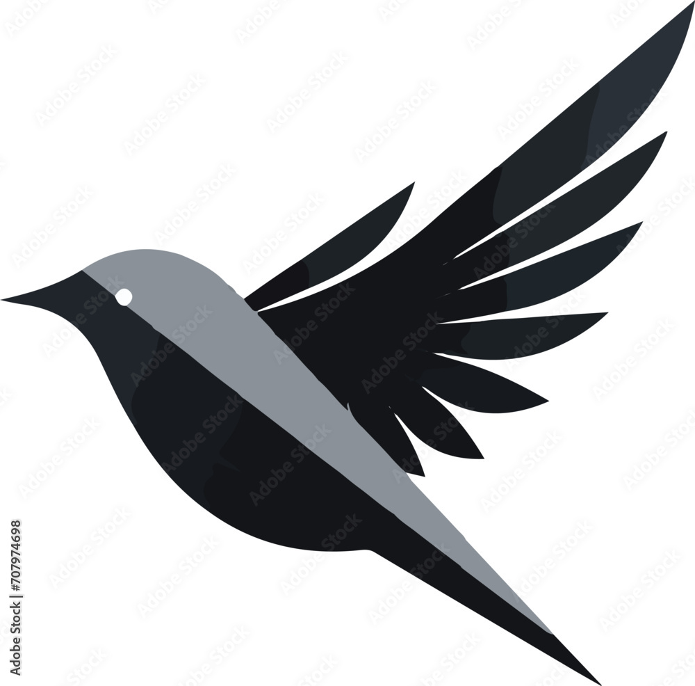 hand drawn bird vector illustration Stock Vector | Adobe Stock