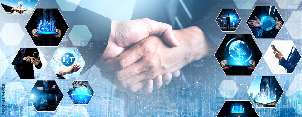 Communication technology , smart connection IOT and people network ...