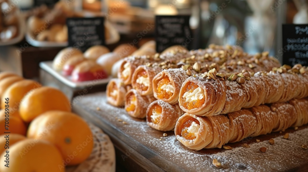Sicilian Cannoli Display Unwind: Sicilian Cannoli with Ricotta ...