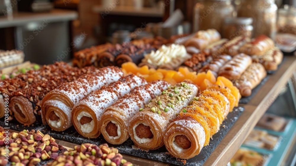 Sicilian Cannoli Display Unwind: Sicilian Cannoli with Ricotta ...