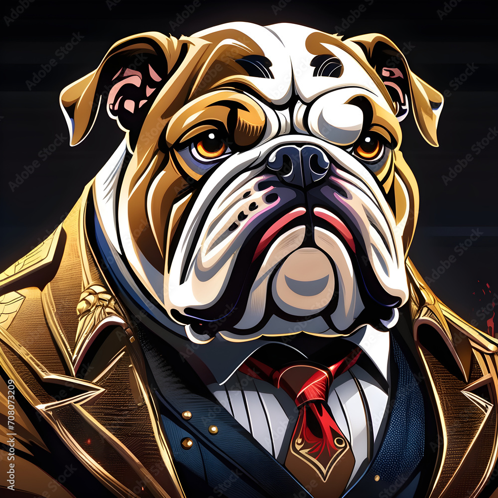 In this stunning wild-west portrait, an anthropomorphic bulldog makes a ...