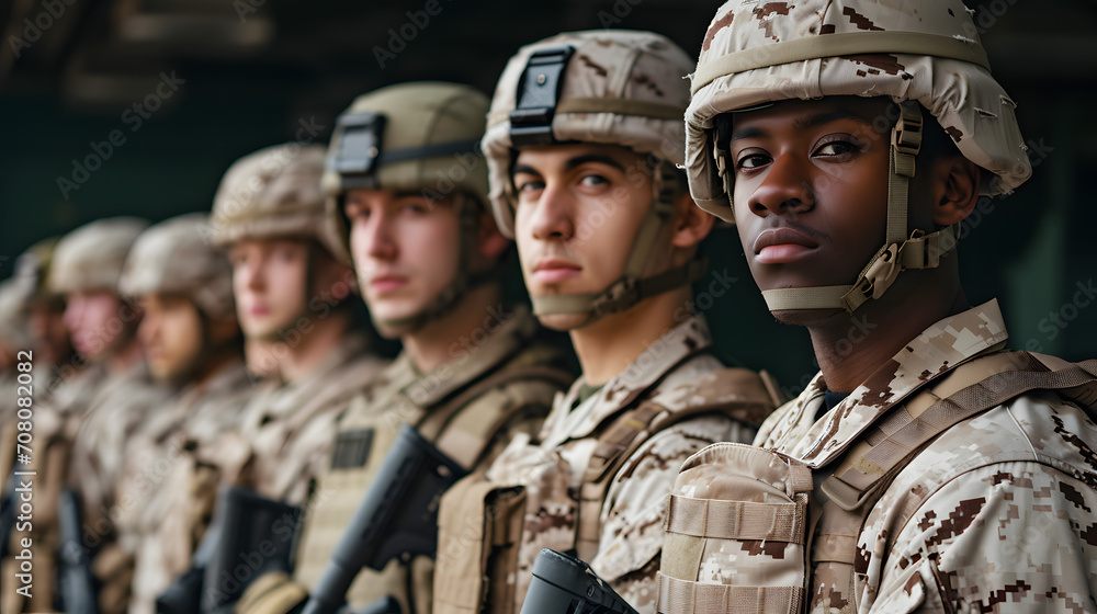 A military unit composed of service members from various ethnic and ...