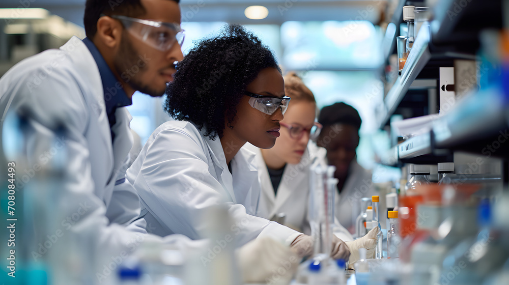 A team of scientists from various countries and backgrounds working ...