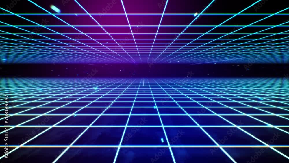80’s Sci-Fi Retro Background 80’s Sci-Fi Retro Background Loop for VJs ...