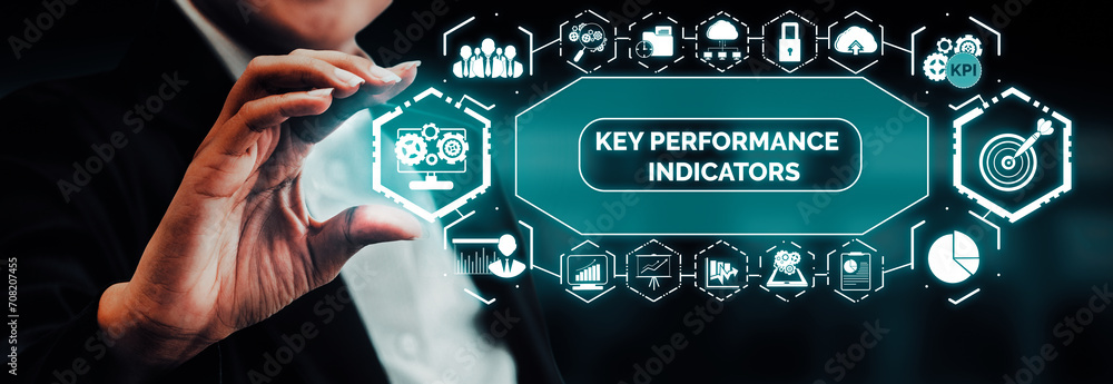KPI Key Performance Indicator for Business Concept - Modern graphic ...