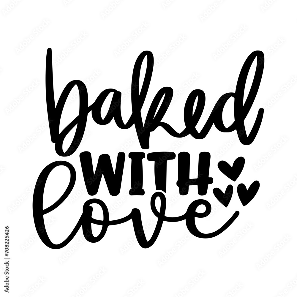 Baked with love svg, valentines day svg, baking svg, kitchen svg, Png ...