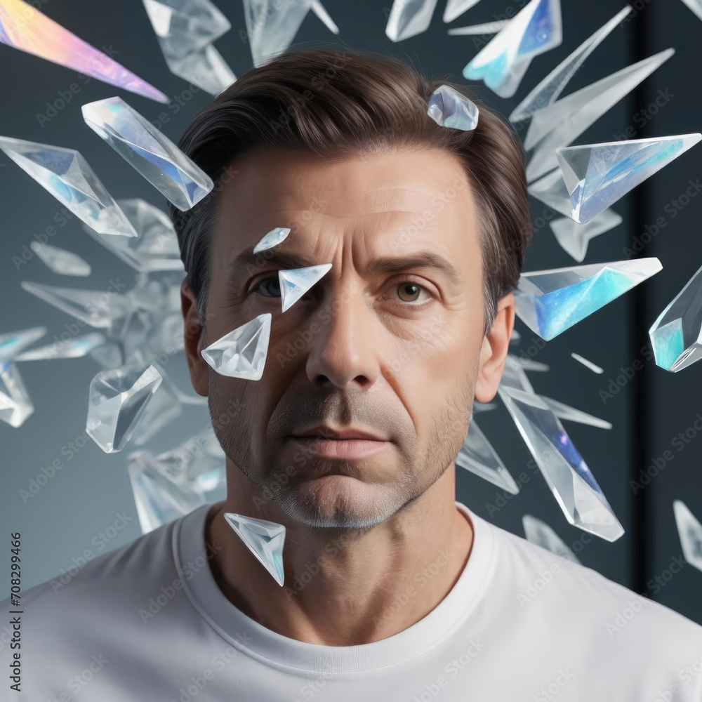 Man in Hyperfocus - Luminescent acrylics with augmented reality ...