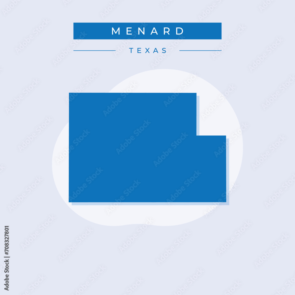 Vector illustration vector of Menard map Texas Stock Vector | Adobe Stock