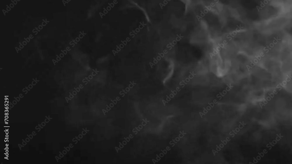Upgrade your videos with smoke animation on a black background, perfect ...