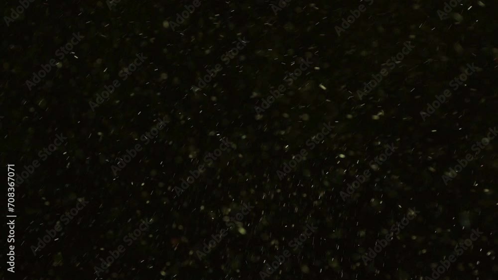 Enjoy the beauty of 4K snowfall and falling dust particles, featuring ...