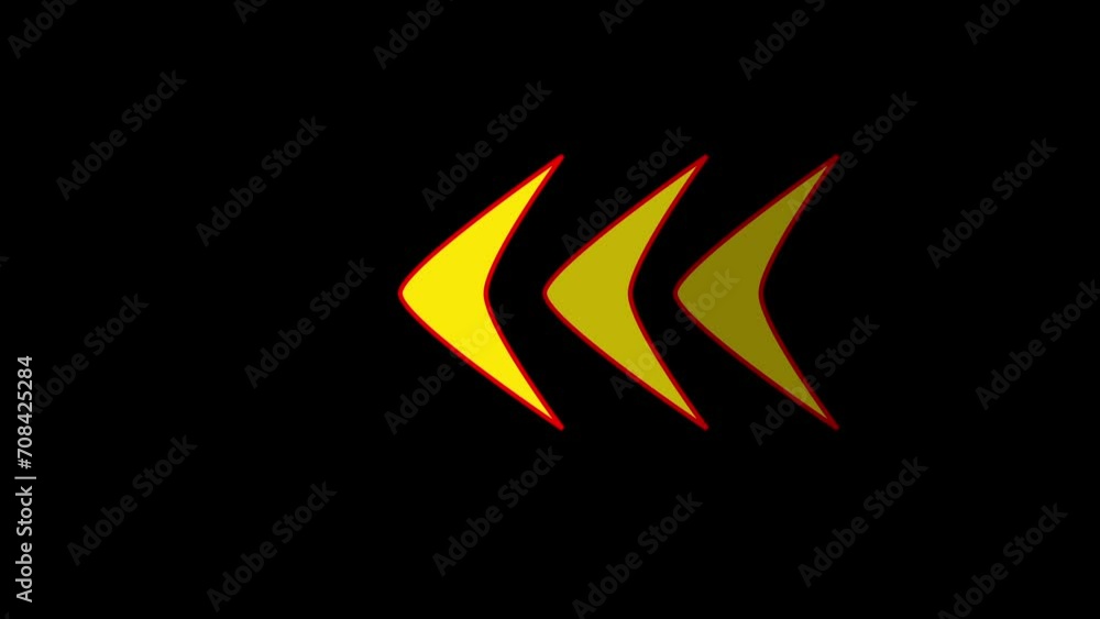 Abstract yellow arrow loading bar animation. 4k new digital arrow ...