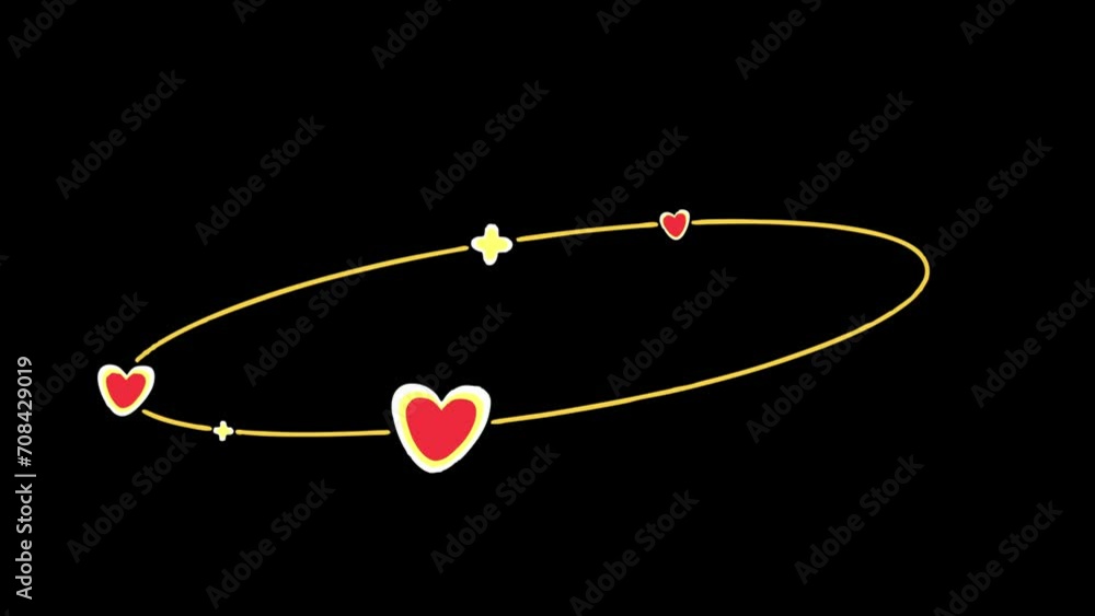 Cartoon Hearts Animation Stickers is are cute pack with hand-drawn ...