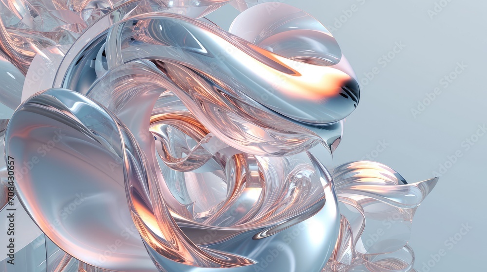 3d abstract web banner background render wallpaper ai generated Stock ...