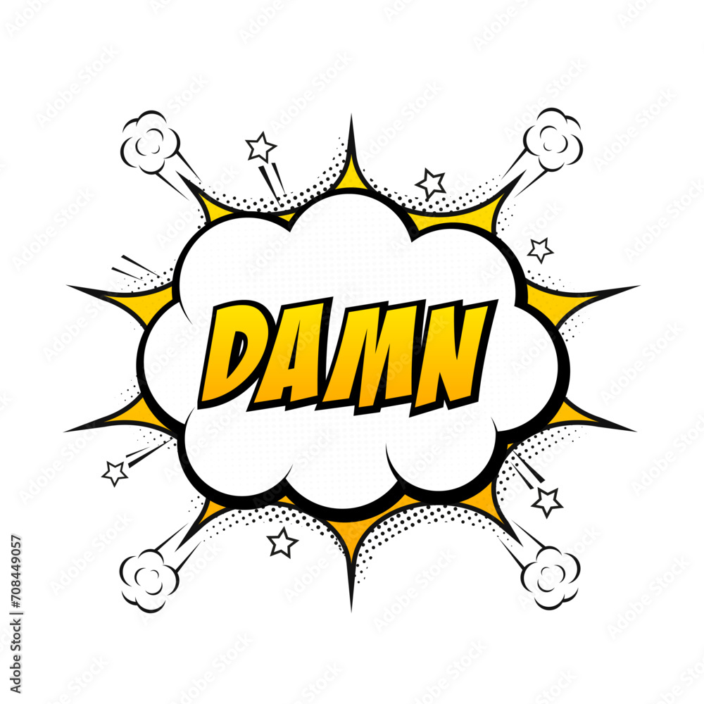 Comics book balloon. Bubble icon pop art speech phrase. Cartoon ...