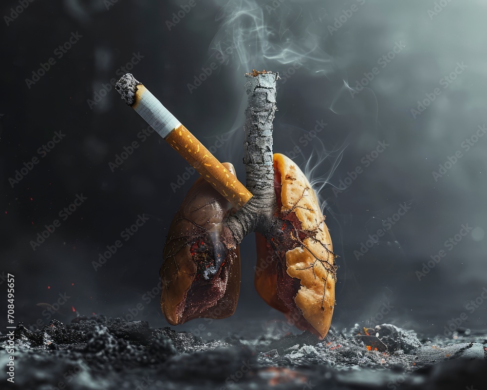 Powerful Representation of Smoking's Detrimental Impact, Creating ...