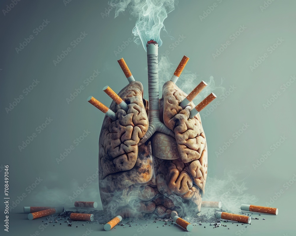 Powerful Representation of Smoking's Detrimental Impact, Creating ...