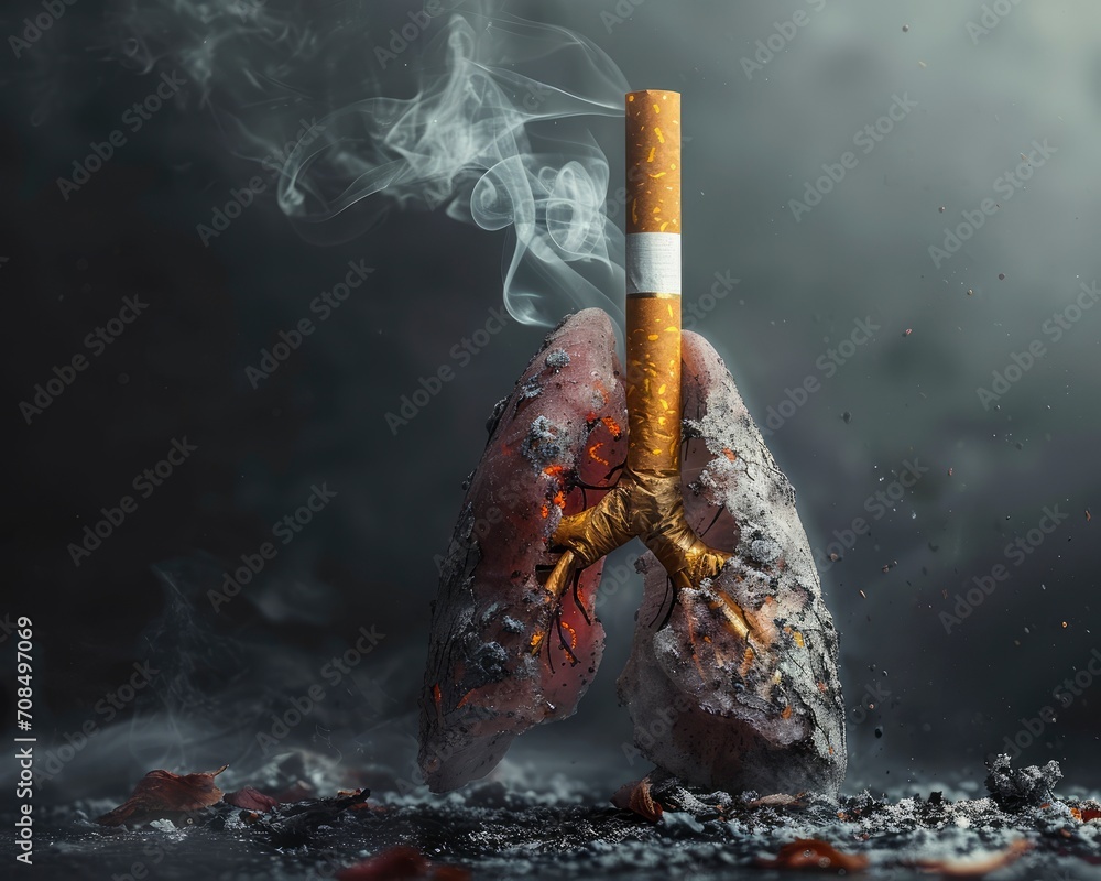 Powerful Representation of Smoking's Detrimental Impact, Creating ...