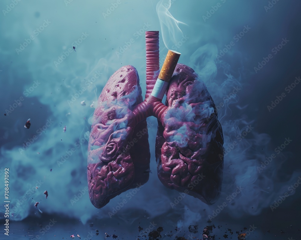 Powerful Representation of Smoking's Detrimental Impact, Creating ...