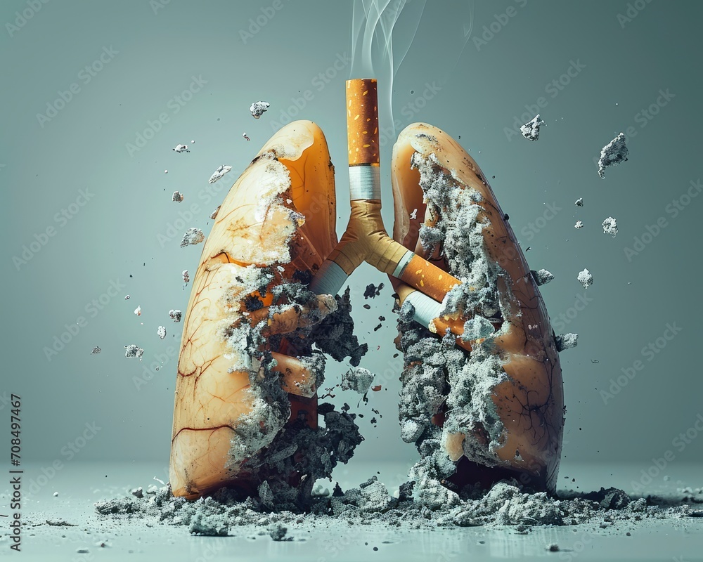 Powerful Representation of Smoking's Detrimental Impact, Creating ...