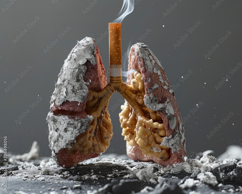Powerful Representation of Smoking's Detrimental Impact, Creating ...