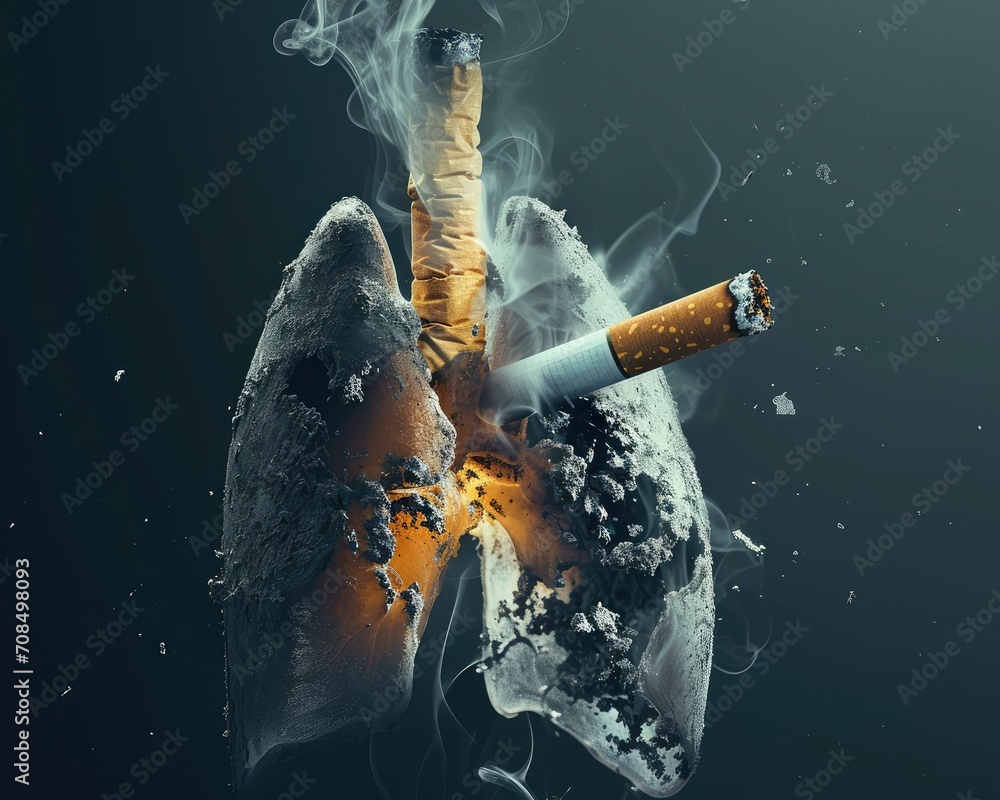 Powerful Representation of Smoking's Detrimental Impact, Creating ...