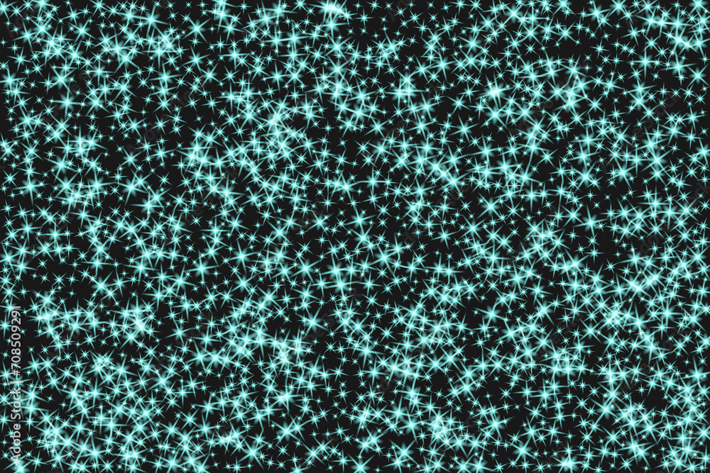Starry backdrop. Star field. Green stars on black background. Green ...